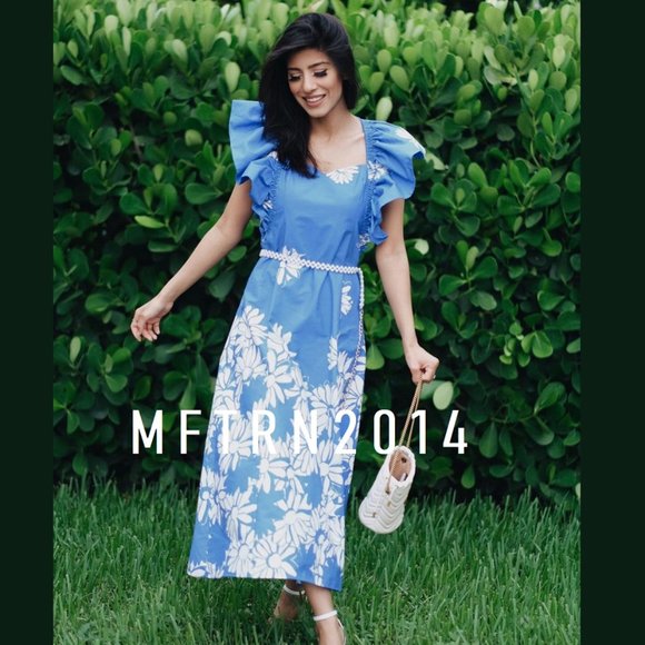 Zara | Dresses | Zara Floral Printed Dress With Ruffle Trims | Poshmark